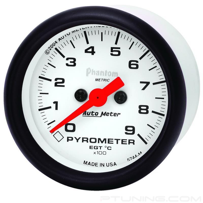 AutoMeter 5744-M - Phantom Series 2-1/16" EGT Pyrometer Gauge, 0-900 C ...