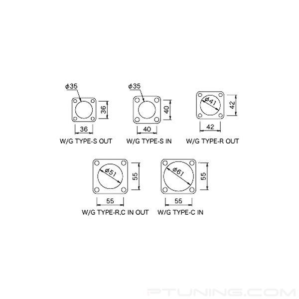 GReddy 11900413 - Type-C High Flow Inlet Wastegate Flange | PTUNING.COM ...